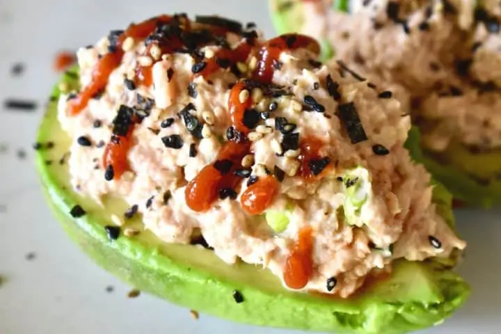 Salmon Stuffed Avocado This Delicious House